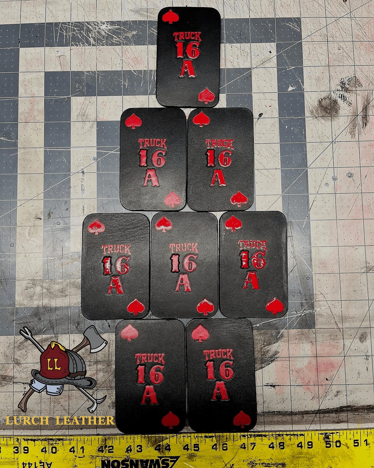 Set of Custom Leather Firefighter Playing Cards - Etsy