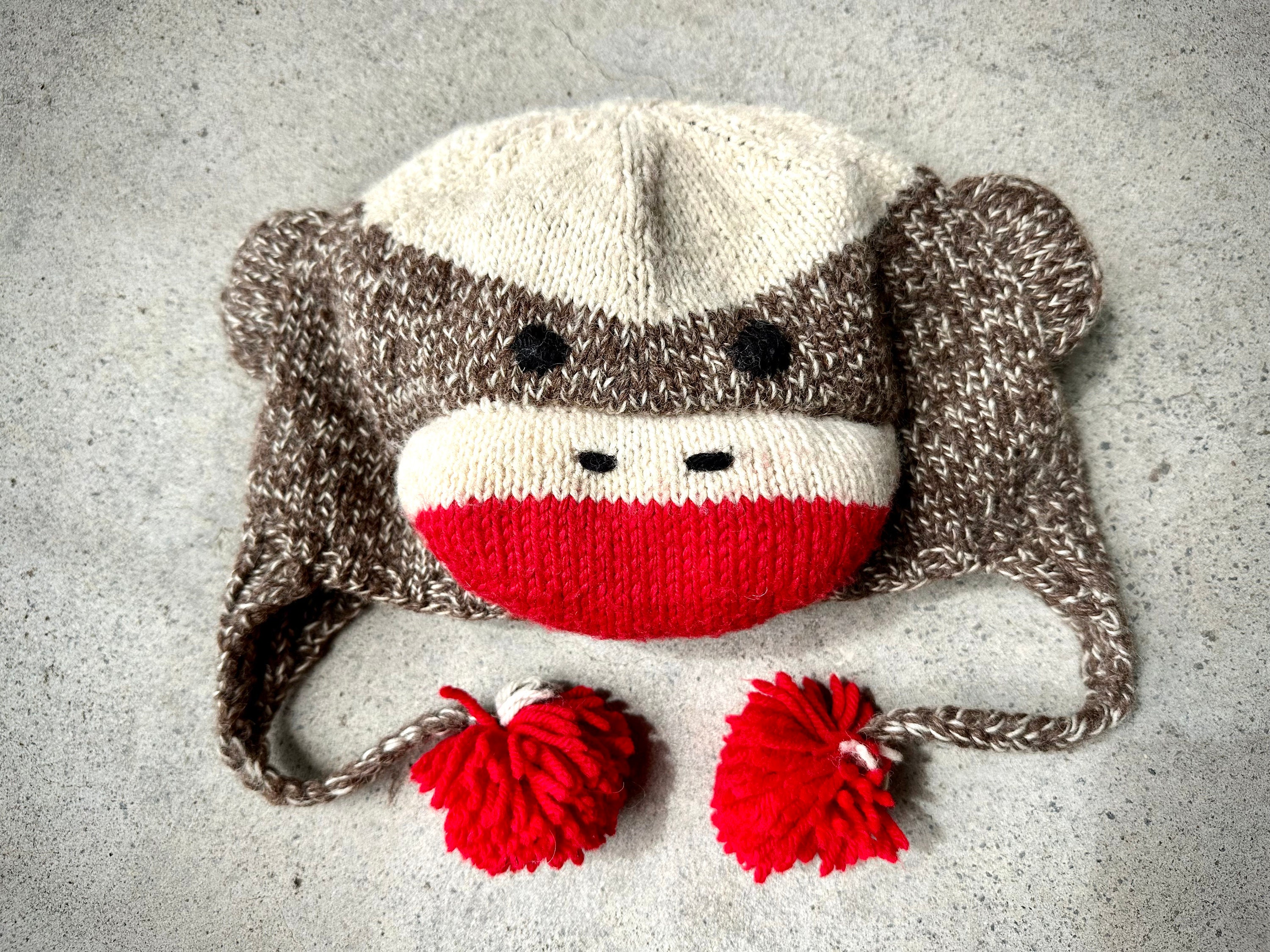 Sock Monkey Hat (knitting Pattern) - PDF Download - Etsy