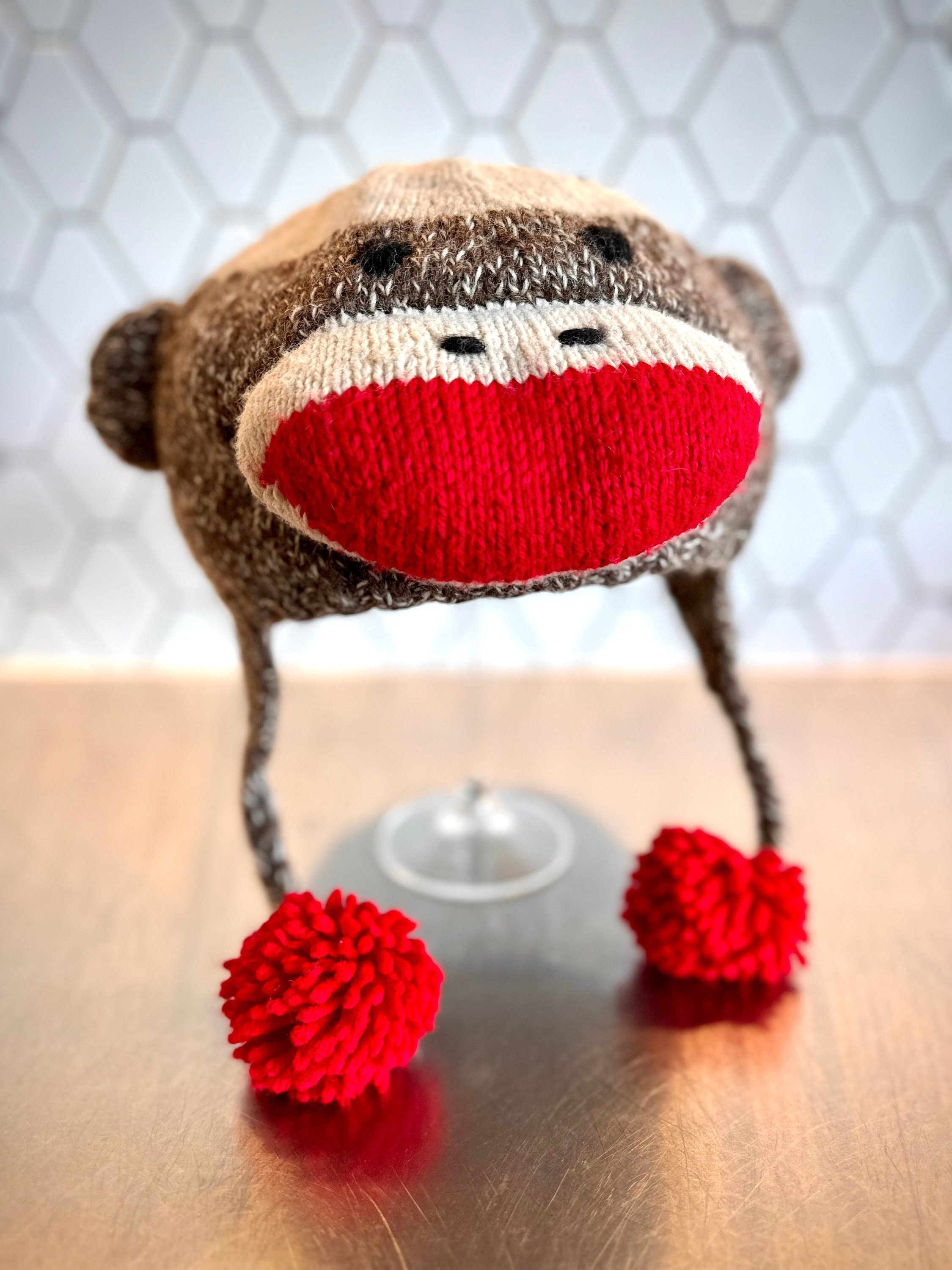 Sock Monkey Hat (knitting Pattern) - PDF Download - Etsy