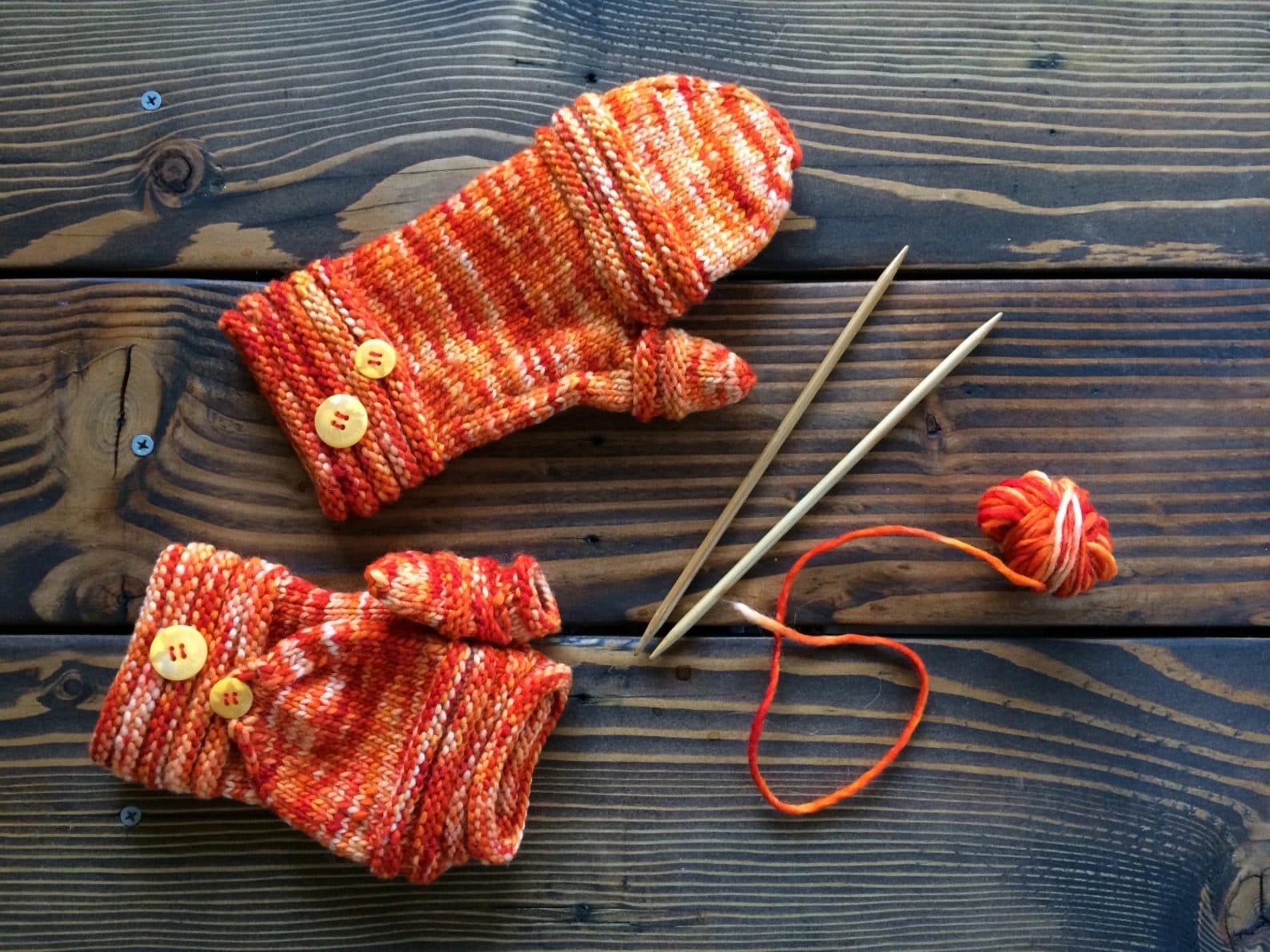 Fingerless Mittens W/ Flaps (knitting Pattern) - PDF Download - Etsy