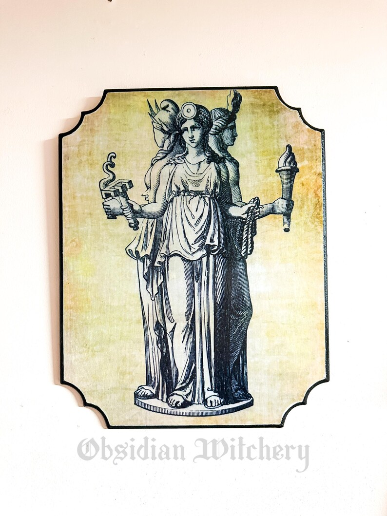 Hekate | Hecate | Altar Wall Decor | Witch Altar Decor | Witch Altar ...