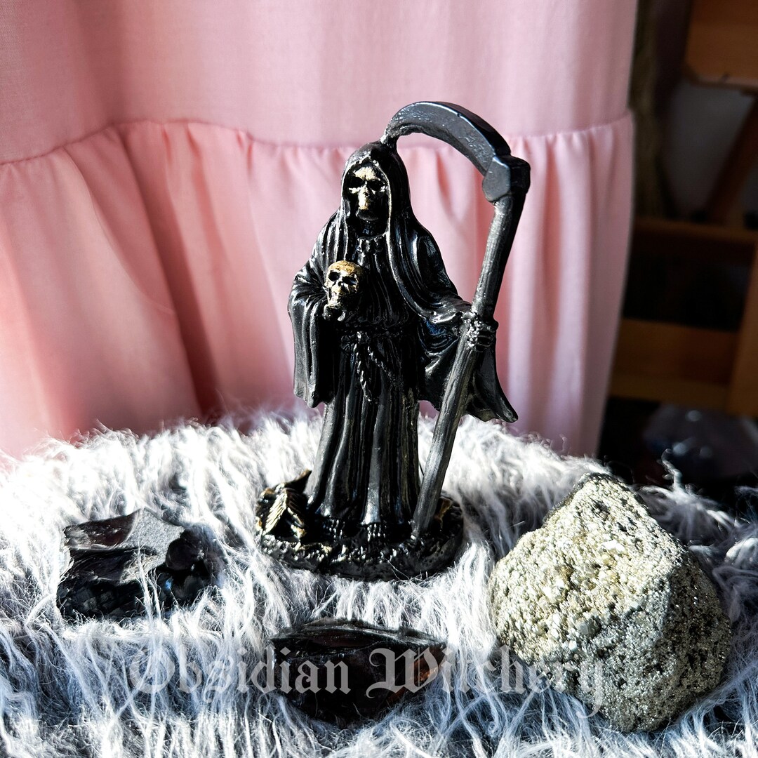 Santa Muerte Statue Goddess Altar Decor Witch Altar Statue Santisima ...