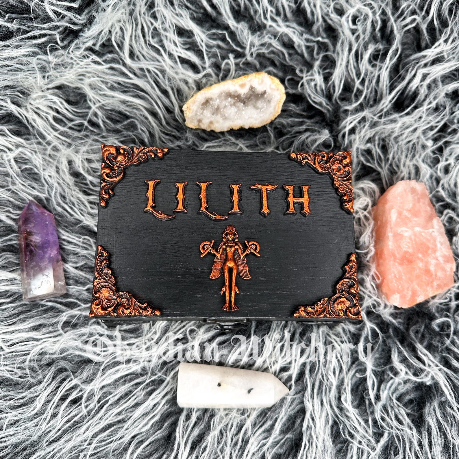 Lilith Altar Storage Box | Tarot Crystal Storage Box| Altar Witchcraft ...