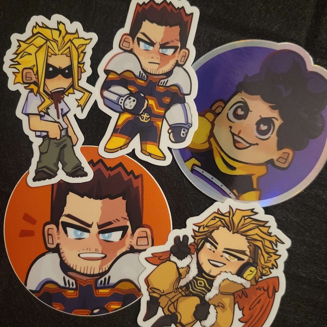 My Hero Anime Stickers - Etsy