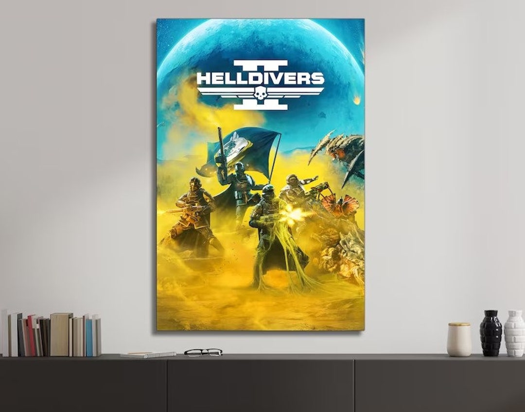 Helldivers 2 Video Game Posters Gaming T Video Game Gamer T