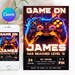 Editable Video Game Party Invitation, Level up Birthday Invite, Gamer ...