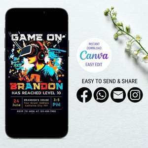 Virtual Reality Invitation VR Party Invitation VR Birthday Invitation ...