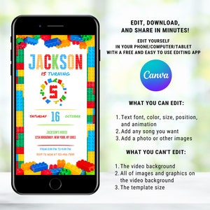 DIY Birthday Invitation Video, Self-edit Animated Video Party Invite ...