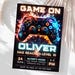 Editable Video Game Party Invitation, Level up Birthday Invite, Arcade ...