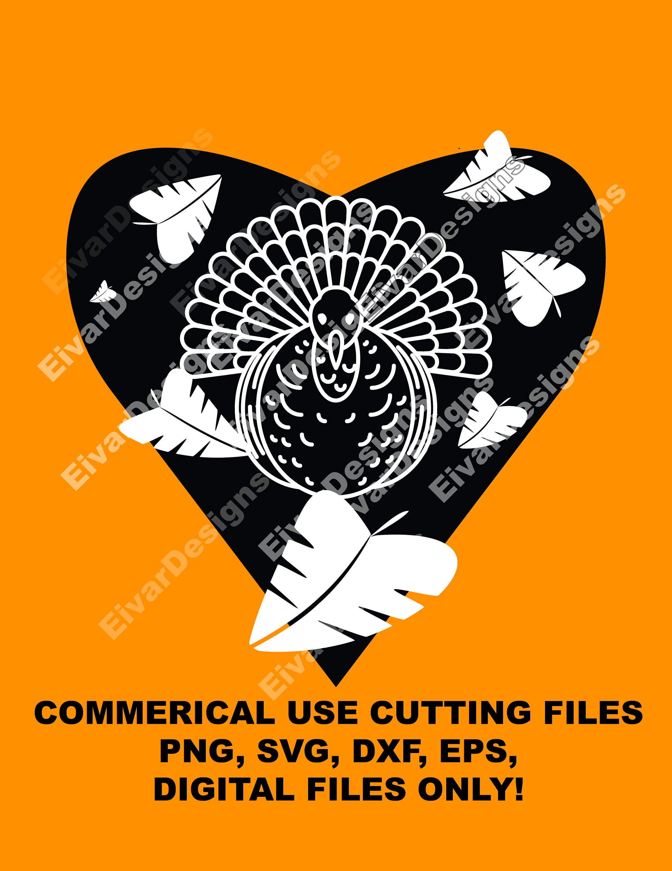 Turkey Svg Instant Digital Download Svg, Png, Dxf, and Eps Files - Etsy