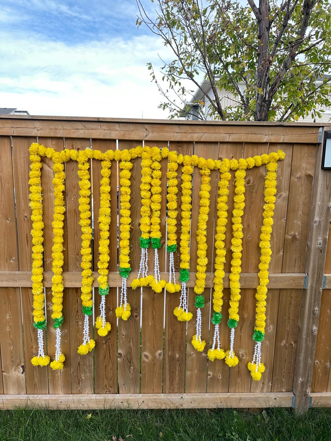 Marigold Toran or Marigold Backdrop With Marigold Strings Very Unique ...