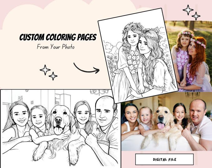 Custom Coloring Pages From Photo - Custom Coloring Page - Custom ...