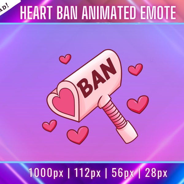 Animated Emote Ban Hammer - Etsy