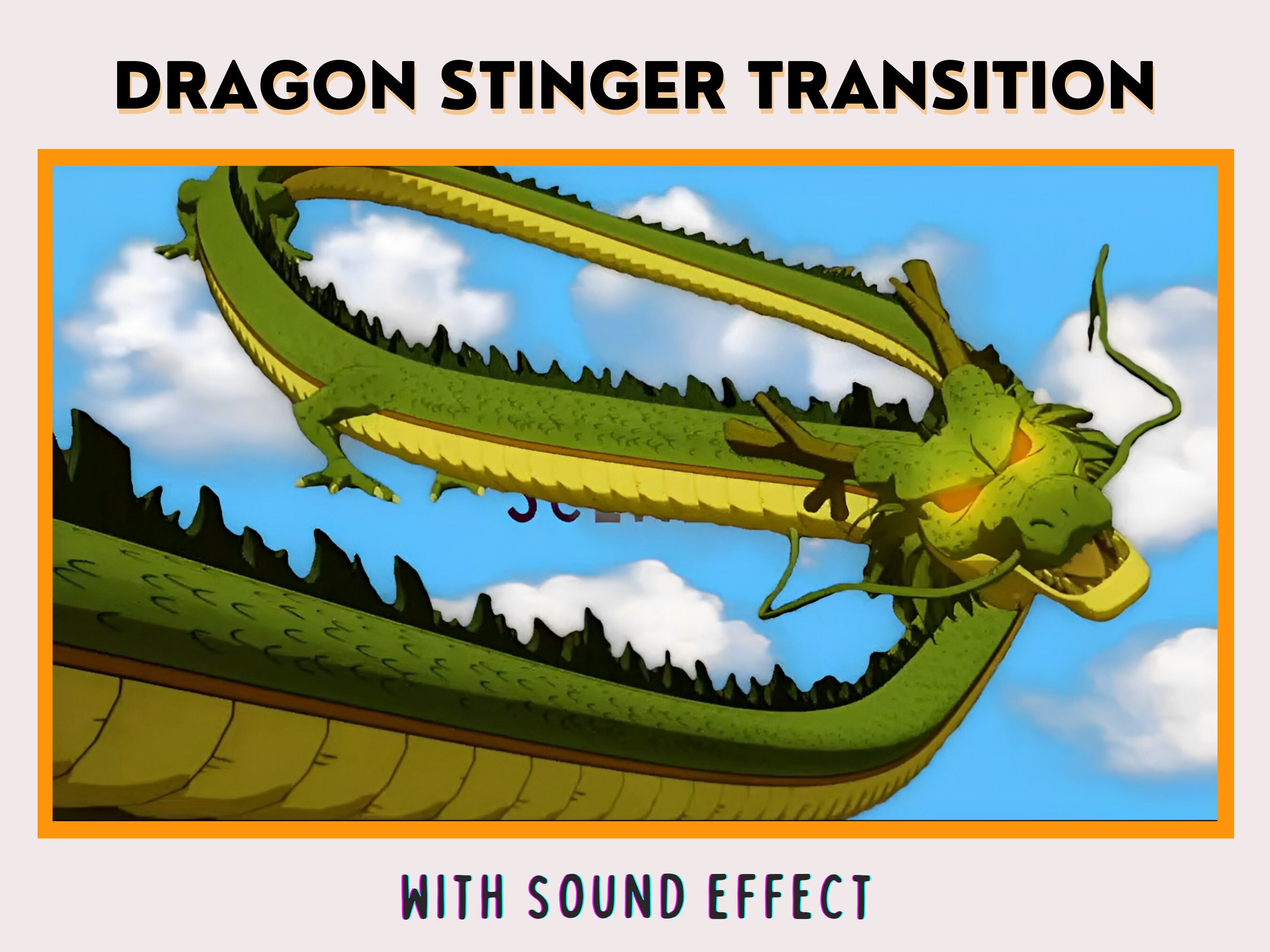 Dragon Stinger Transition Anime Style Stinger Transition for - Etsy