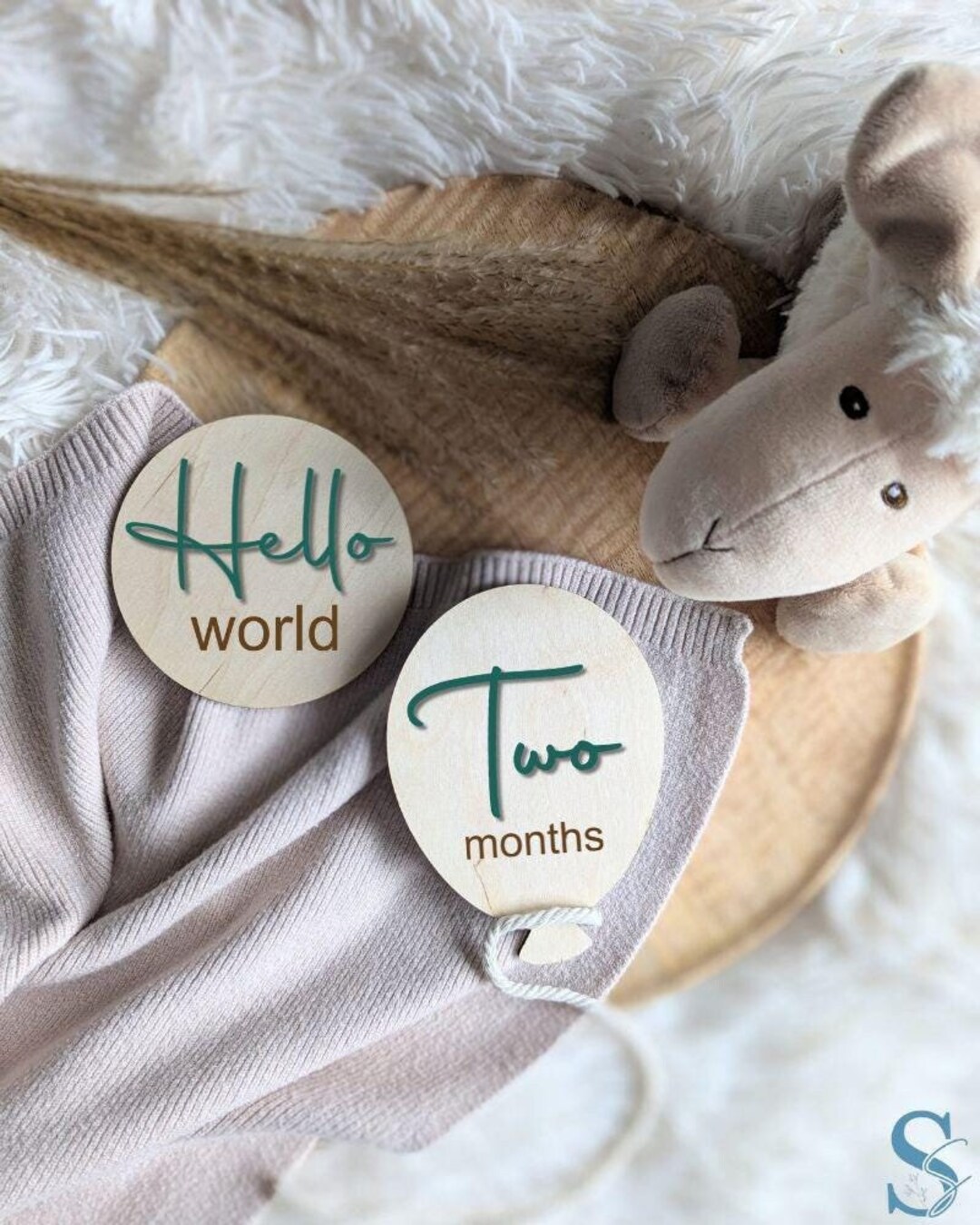 Baby Monthly Balloon Milestone | Gift for Baby Shower | Hello World ...