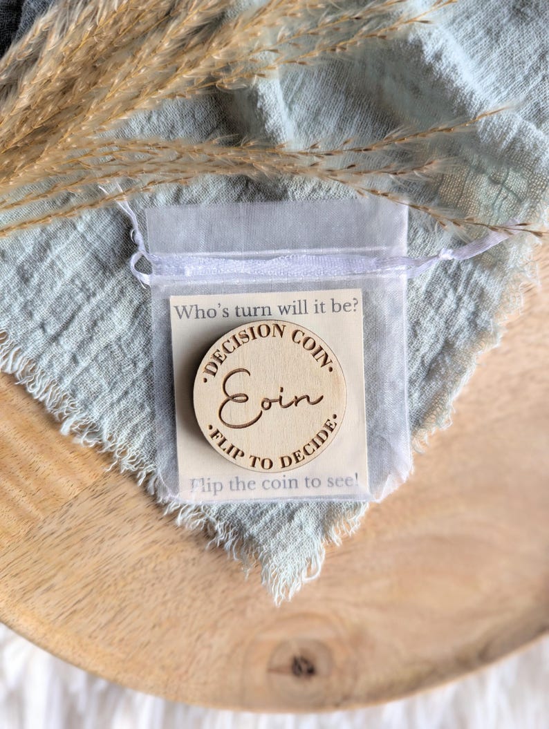 Personalized Token | Decision Coin Novelty Gift | Baby Shower Gift ...