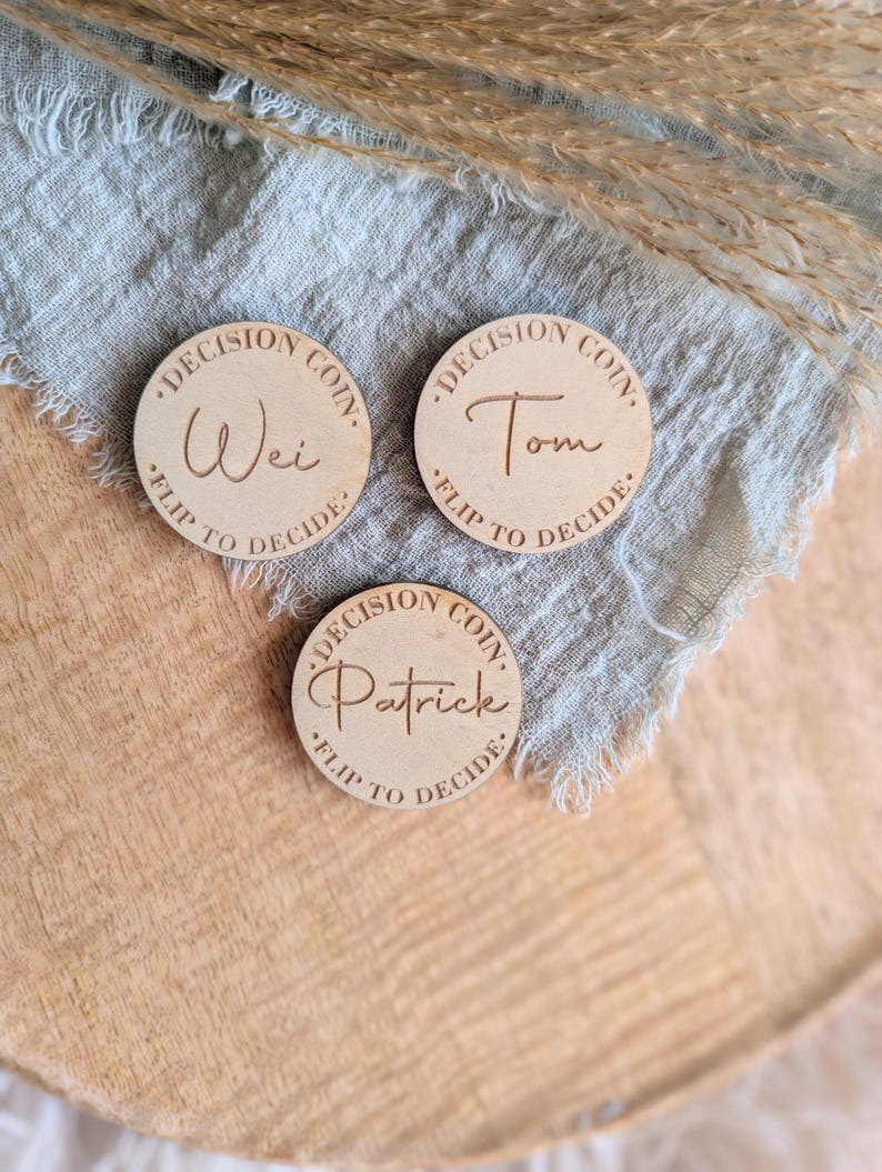 Personalized Token | Decision Coin Novelty Gift | Baby Shower Gift ...