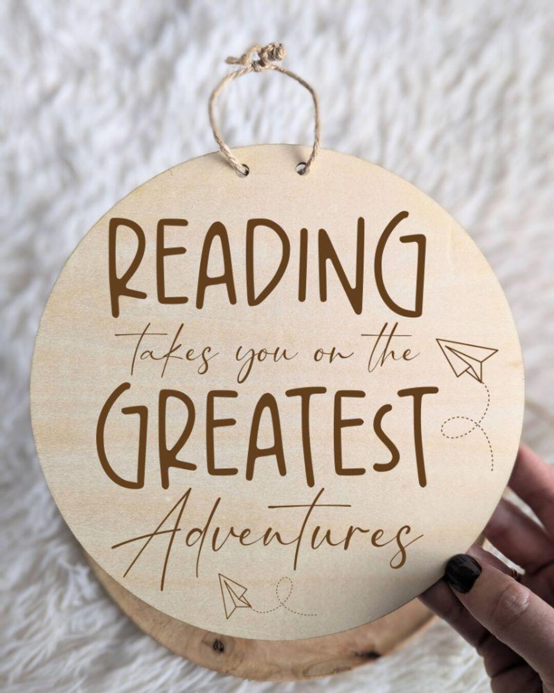 Reading Nook Sign | Wooden Plaque for Book Lovers | Reading Gift | Kids ...