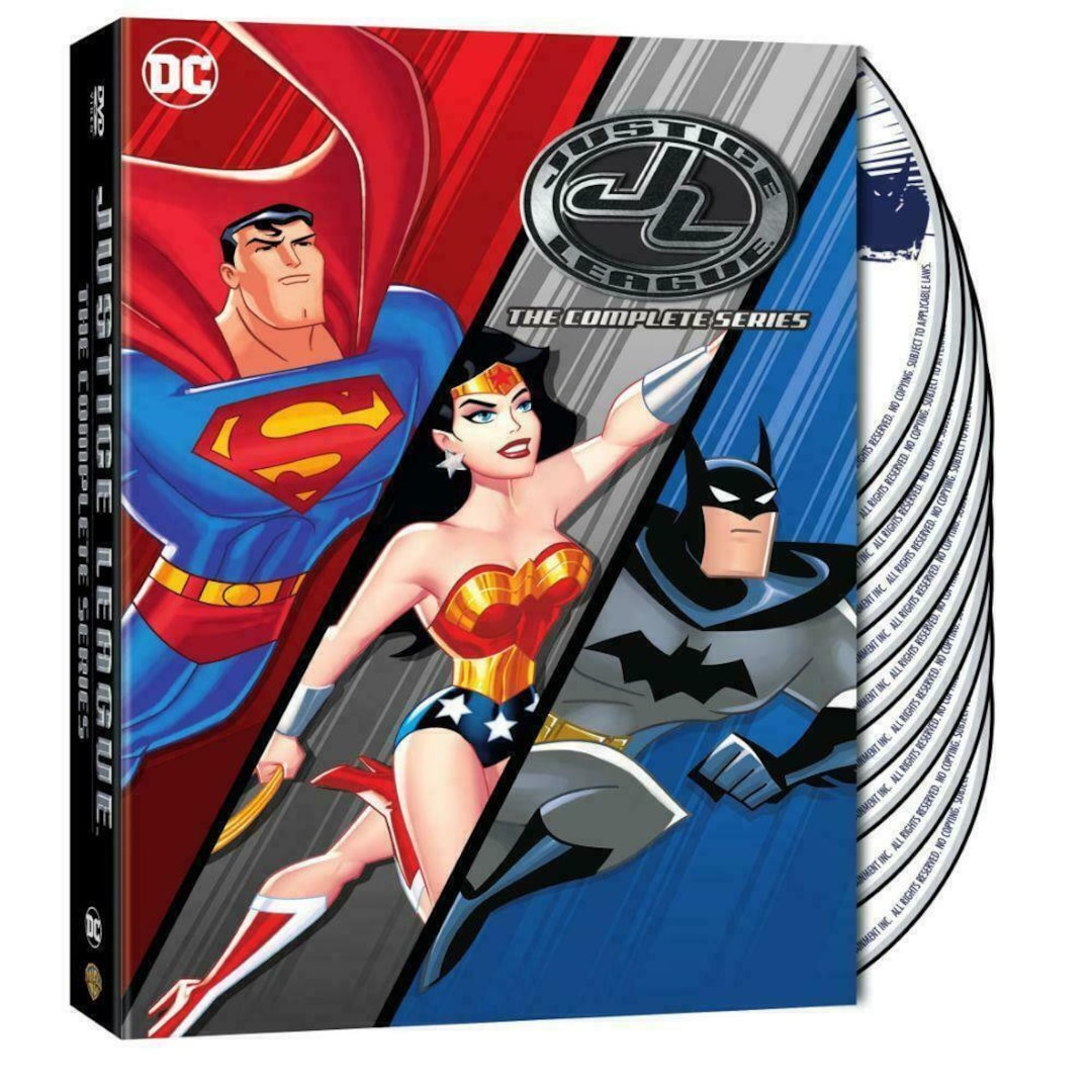 JUSTICE LEAGUE Complete Animated Series Collection 10 Discs Dvds - Etsy