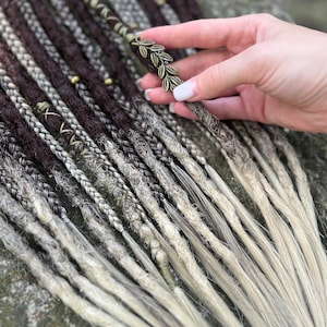 Boho Dreadlocks Dreadlock Extension Mix of Double Ended Dreadlocks and ...