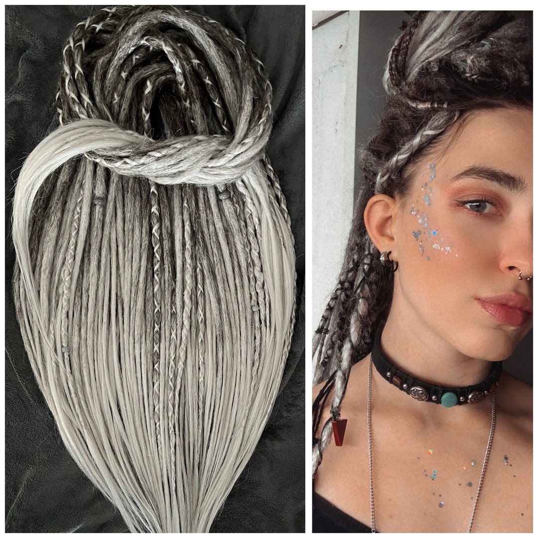 Viking Dread Extension White Dreads Cold Blonde Fake Dreads Blonde ...