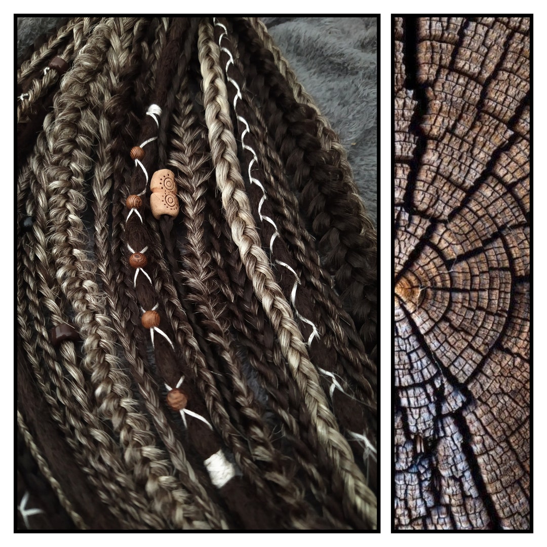 Boho Dreadlocks Mix of Double Ended Dreadlocks and De Braids - Etsy