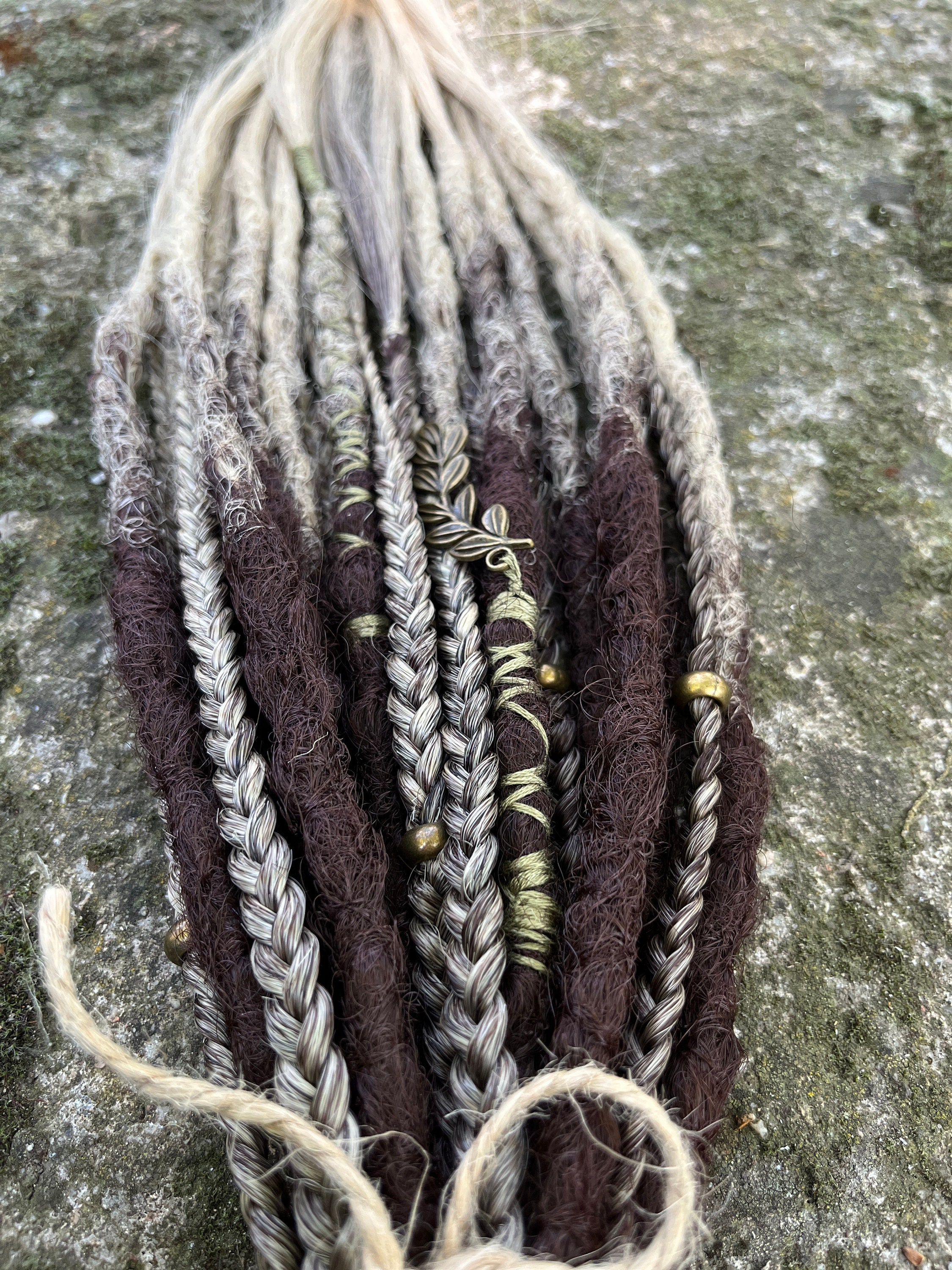 Boho Dreadlocks Dreadlock Extension Mix of Double Ended Dreadlocks and ...
