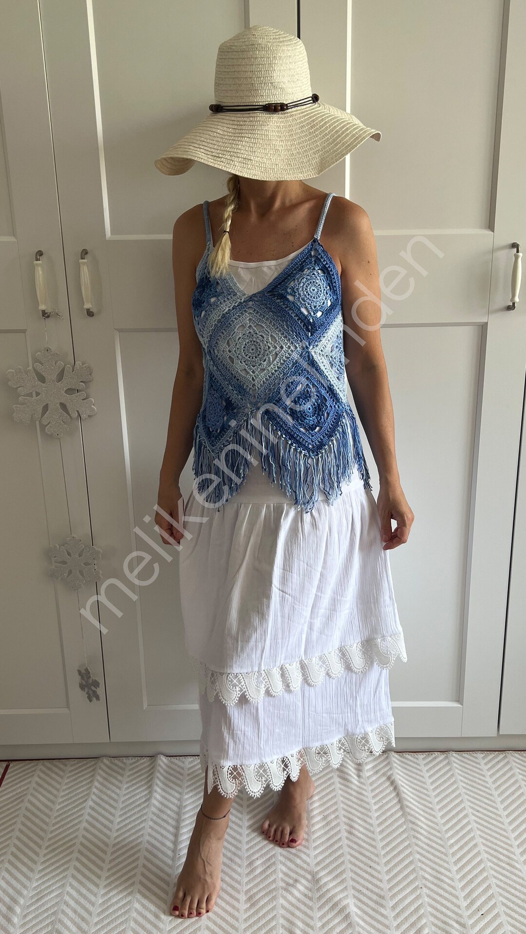 Light Blue Top, Colored Design - Etsy