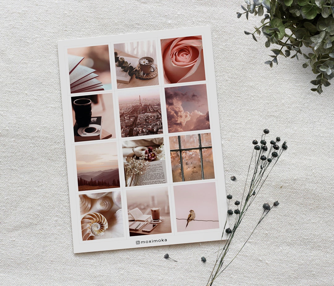 Aesthetic Beige Sticker Set for Journaling Sticker, Bujo Sticker ...