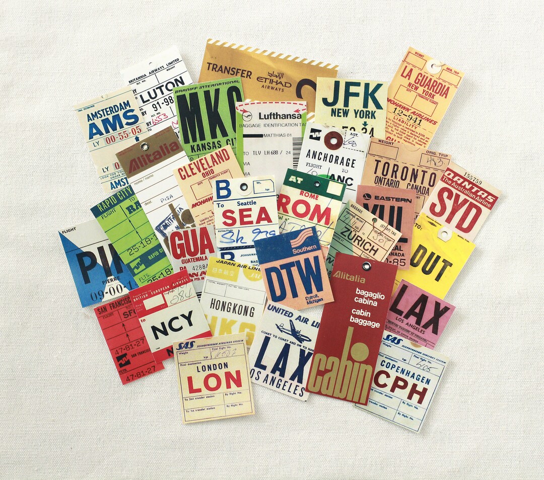 25 Pcs Baggage Tag Stickers, Waterproof Stickers, Laptop Sticker ...