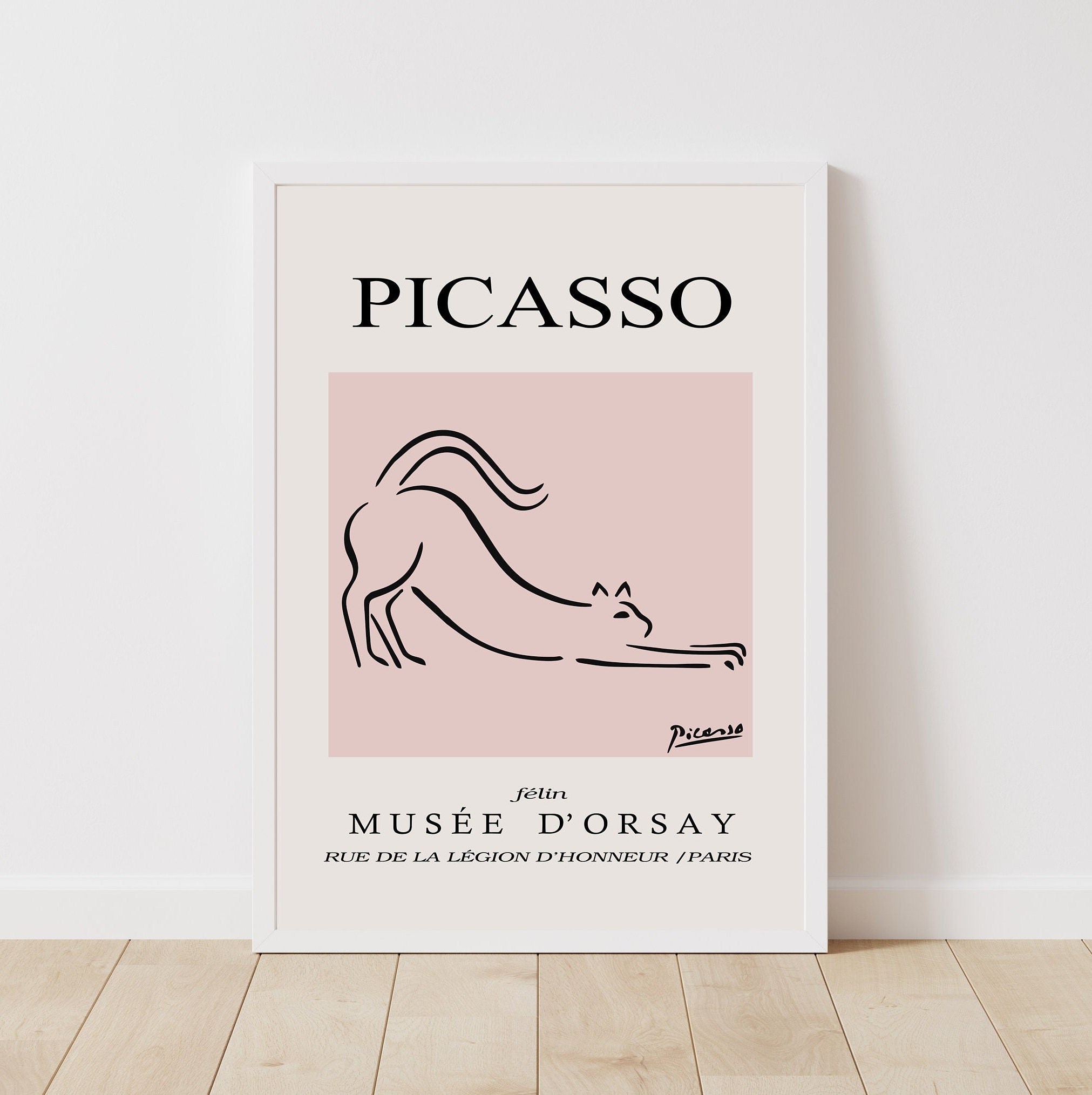 Picasso Line Art Prints Set of 3, Pablo Picasso Exhibition Poster ...