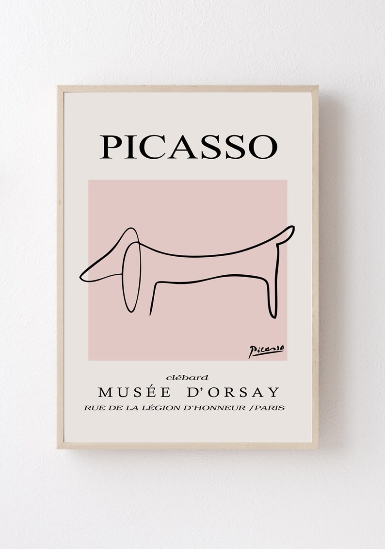 Picasso One Line Drawings,pablo Picasso Exhibition Poster,picasso Line ...