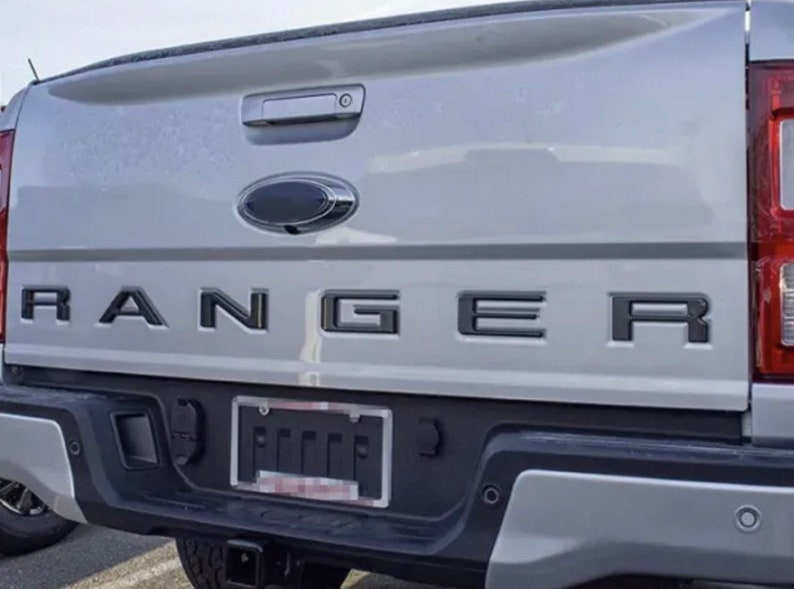 Tailgate Emblem 3D for Ford Ranger Sticker Decal Logo Finished in Matt ...