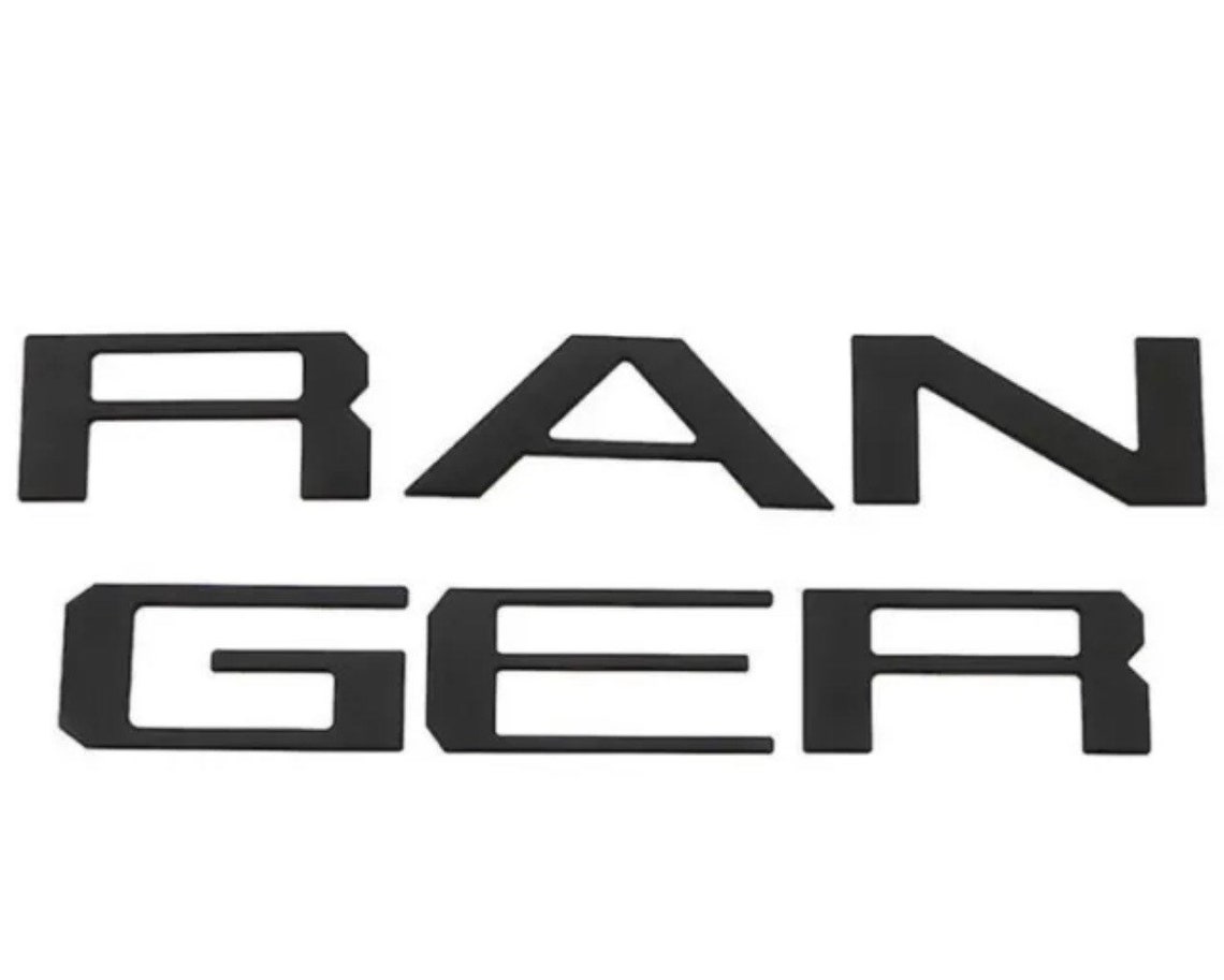 Tailgate Emblem 3D for Ford Ranger Sticker Decal Logo Finished in Matt ...