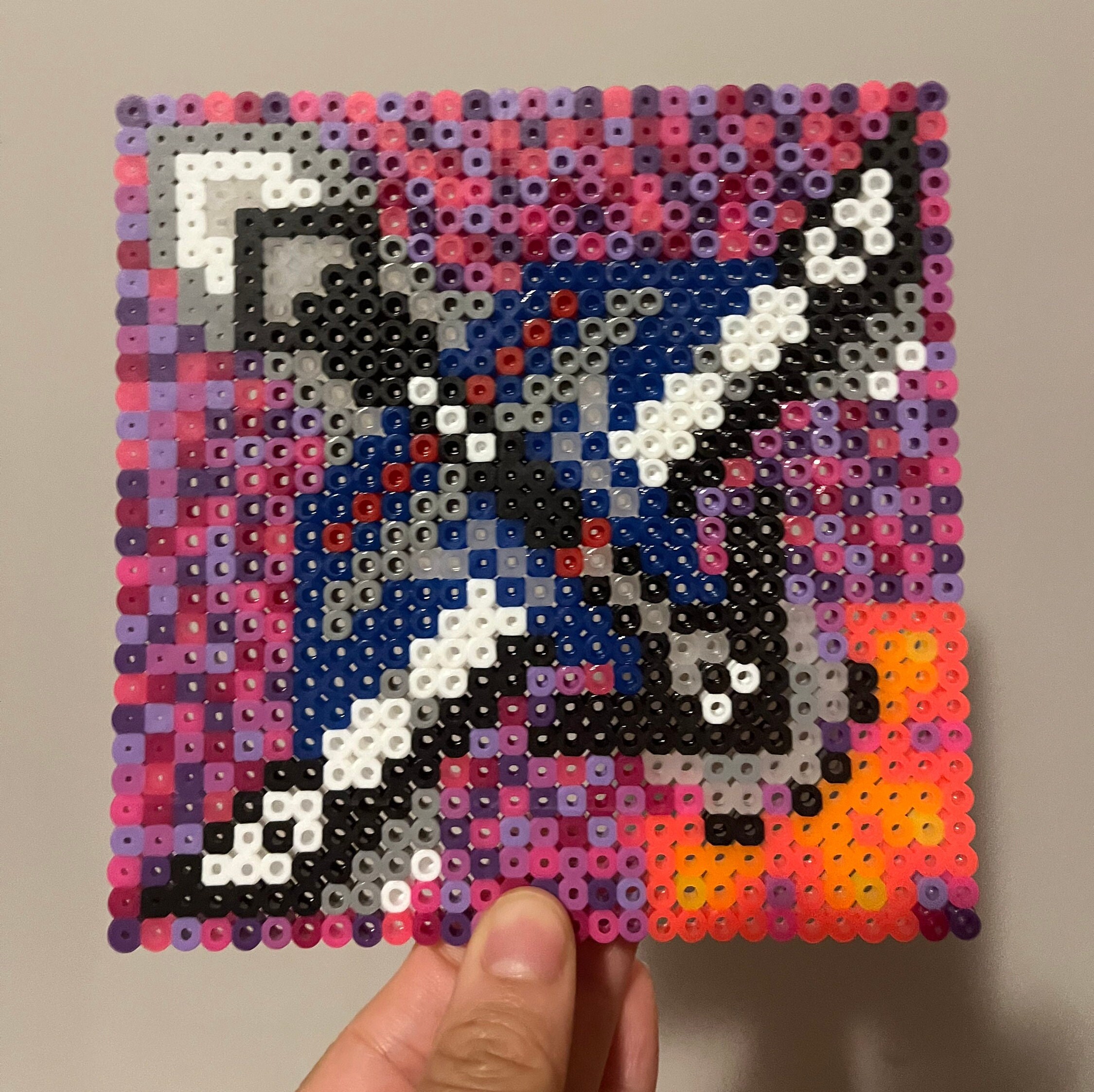 Perler Bead Blast off Space Ship Wall Art/coaster - Etsy