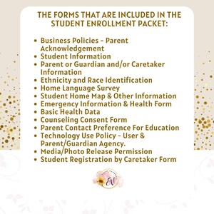 After School Program/day Care - Registration, Enrollment Packet, 13 ...