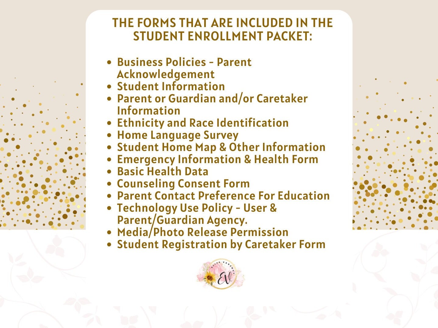 After School Program/day Care - Registration, Enrollment Packet, 13 ...