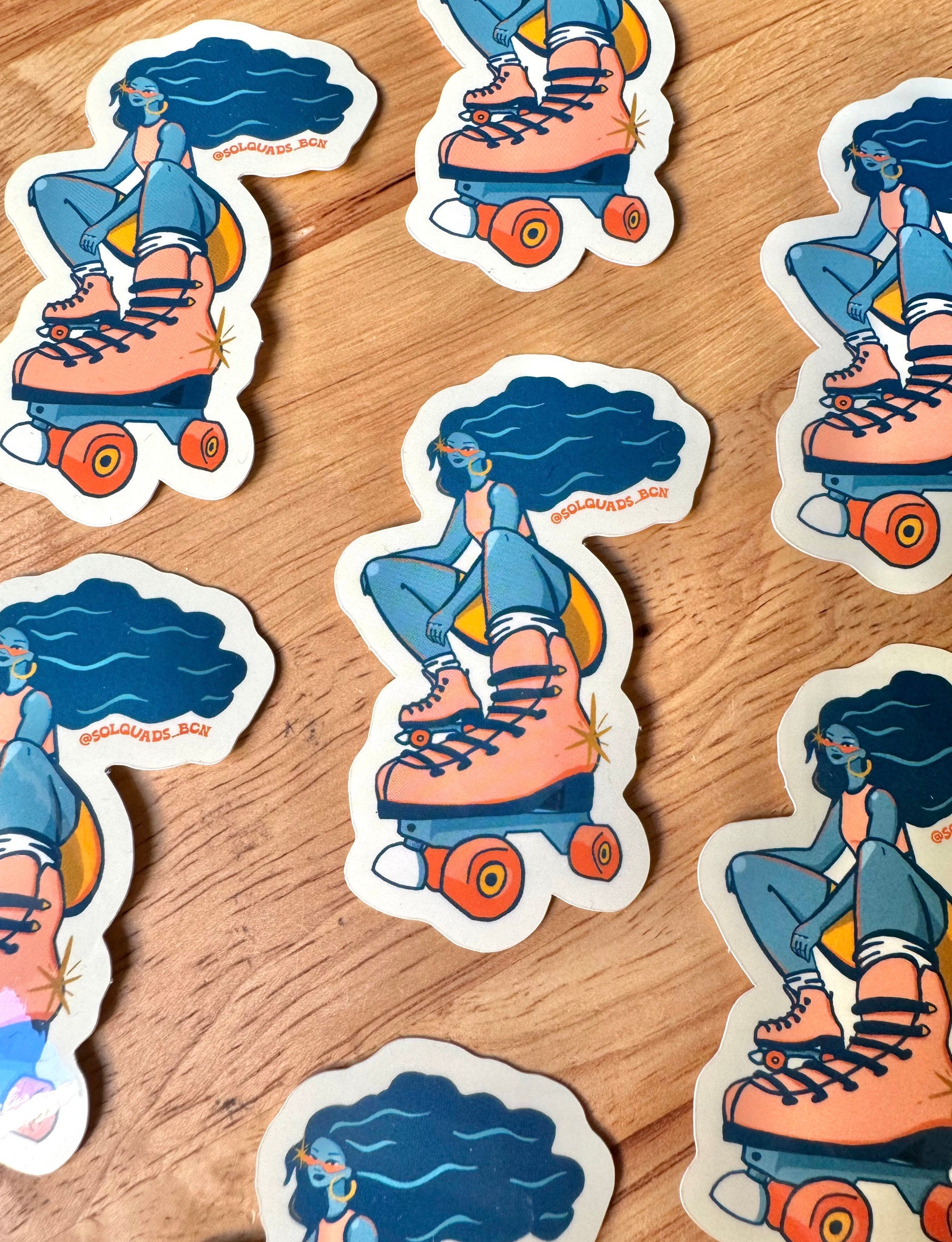 Sol Quads Vinyl Sticker Roller Skate Sticker Roller Skate Gifts Roller ...