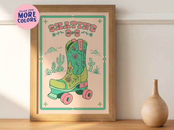 Cowgirl Boot Roller Skates