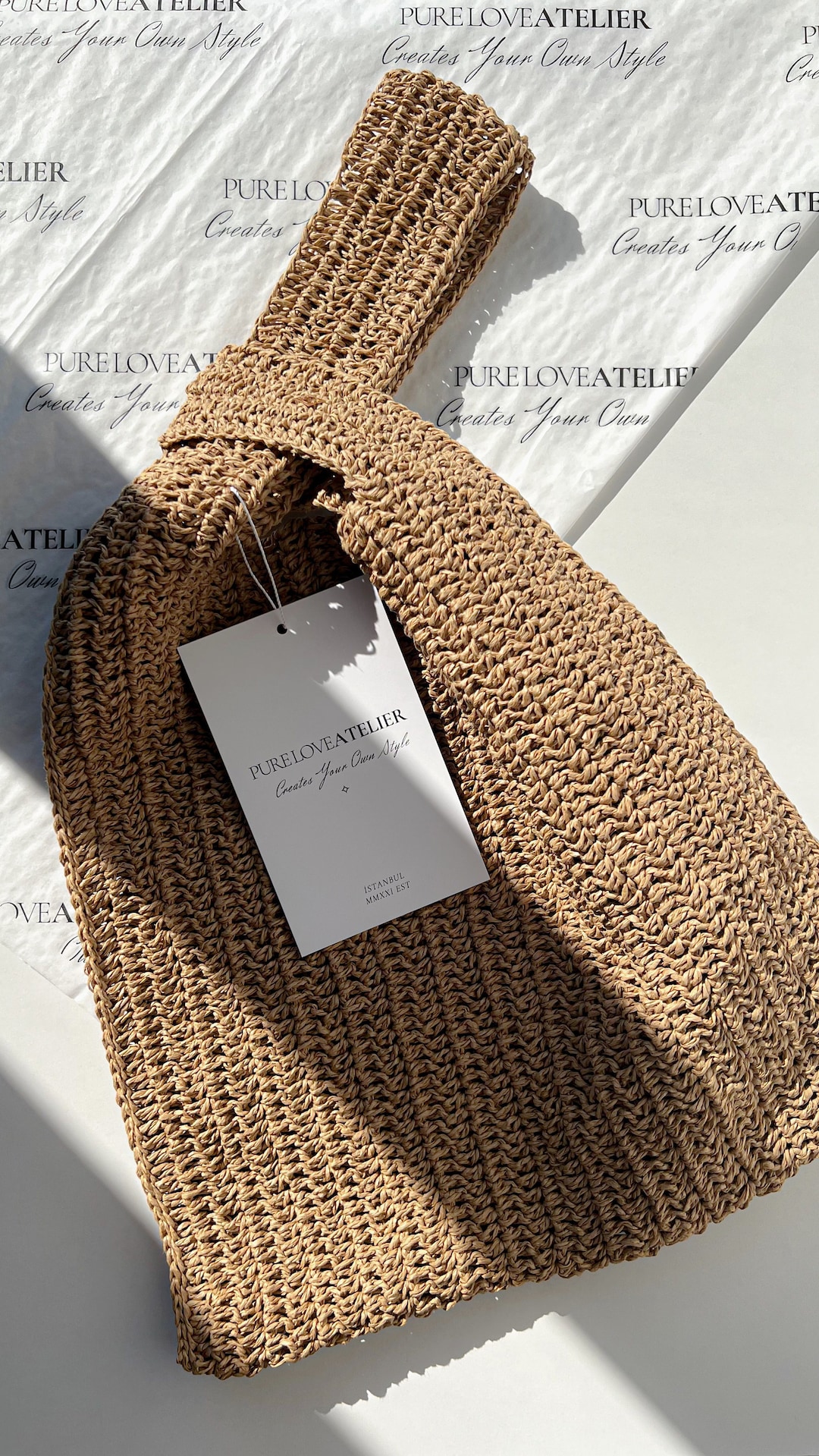 Handmade Eco-friendly Straw Bag Natural, Durable, Perfect for Summer ...