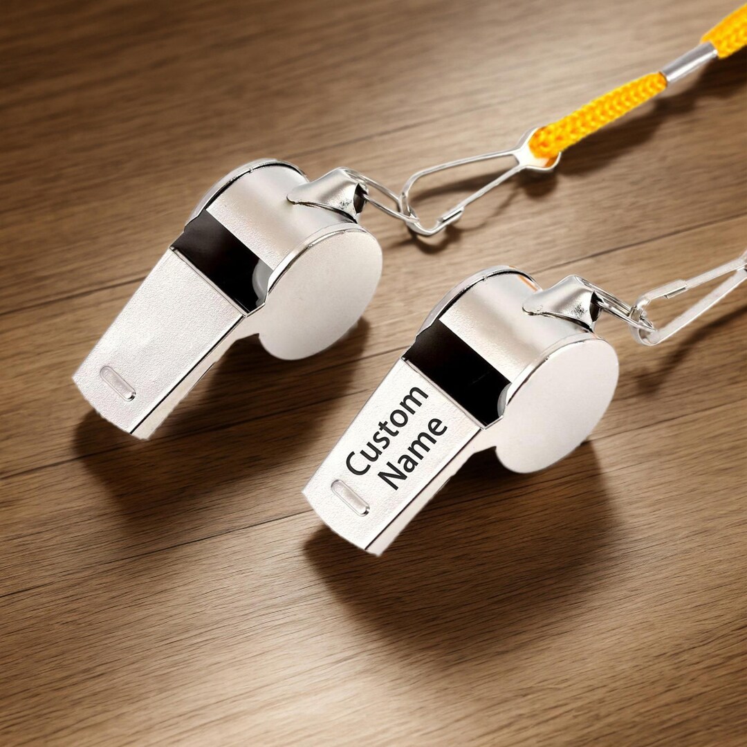 Personalized Name Whistle, Custom Engraved Whistle, Football Basketball ...