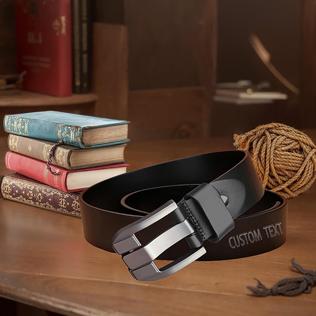 Father's Day Gifts Custom Text Belts Engraving Belts Men's Belts ...