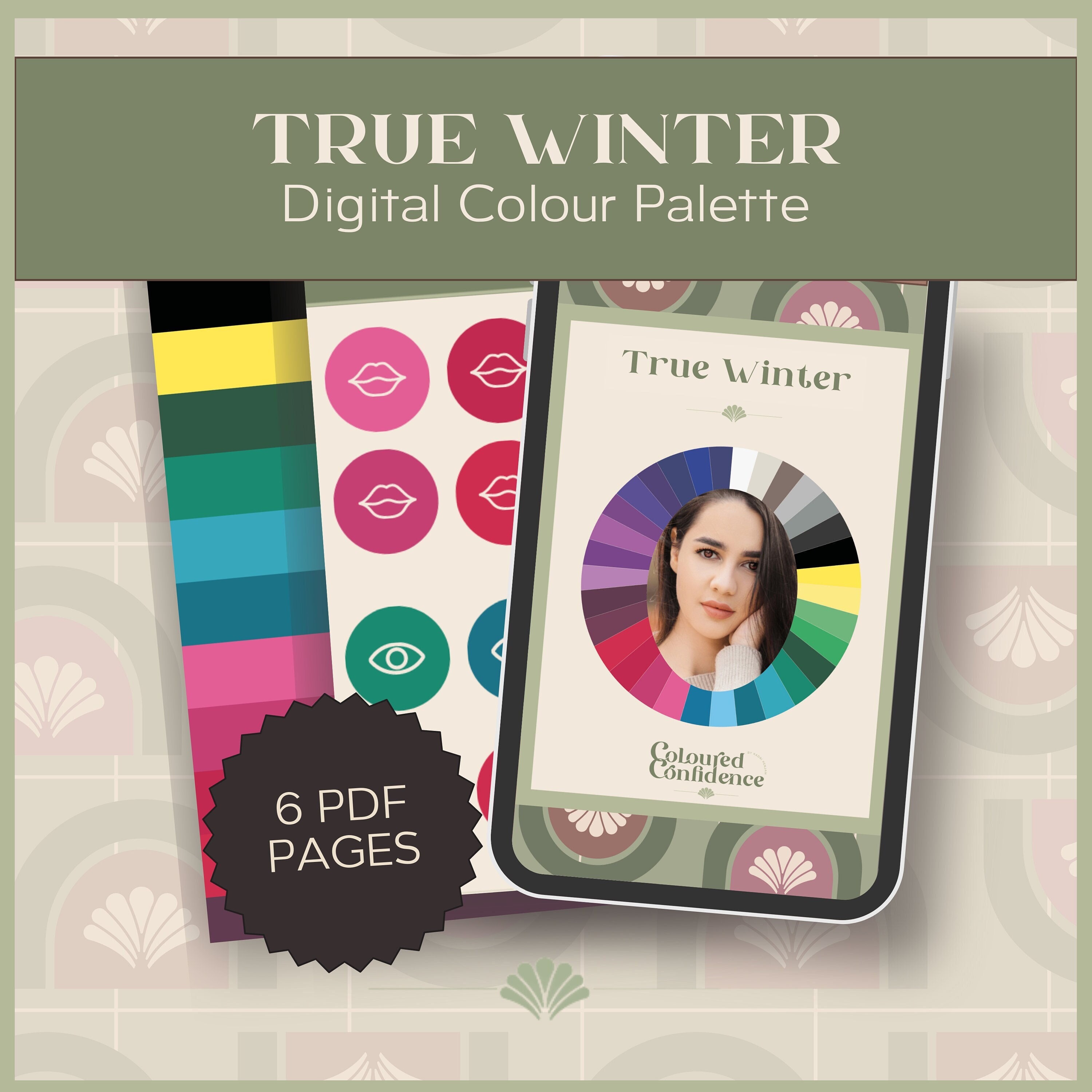 True Winter 16 Seasonal System Digital Colour Palette, Digital Swatch ...