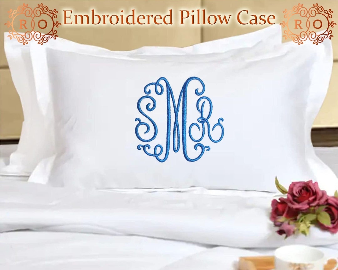 Custom Embroidery Pillow,personalize Text Pillow,wedding Gift Pillow ...