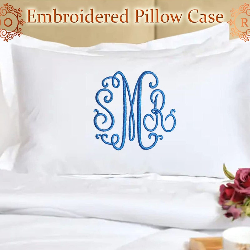 Monogram Pillow Case - Etsy