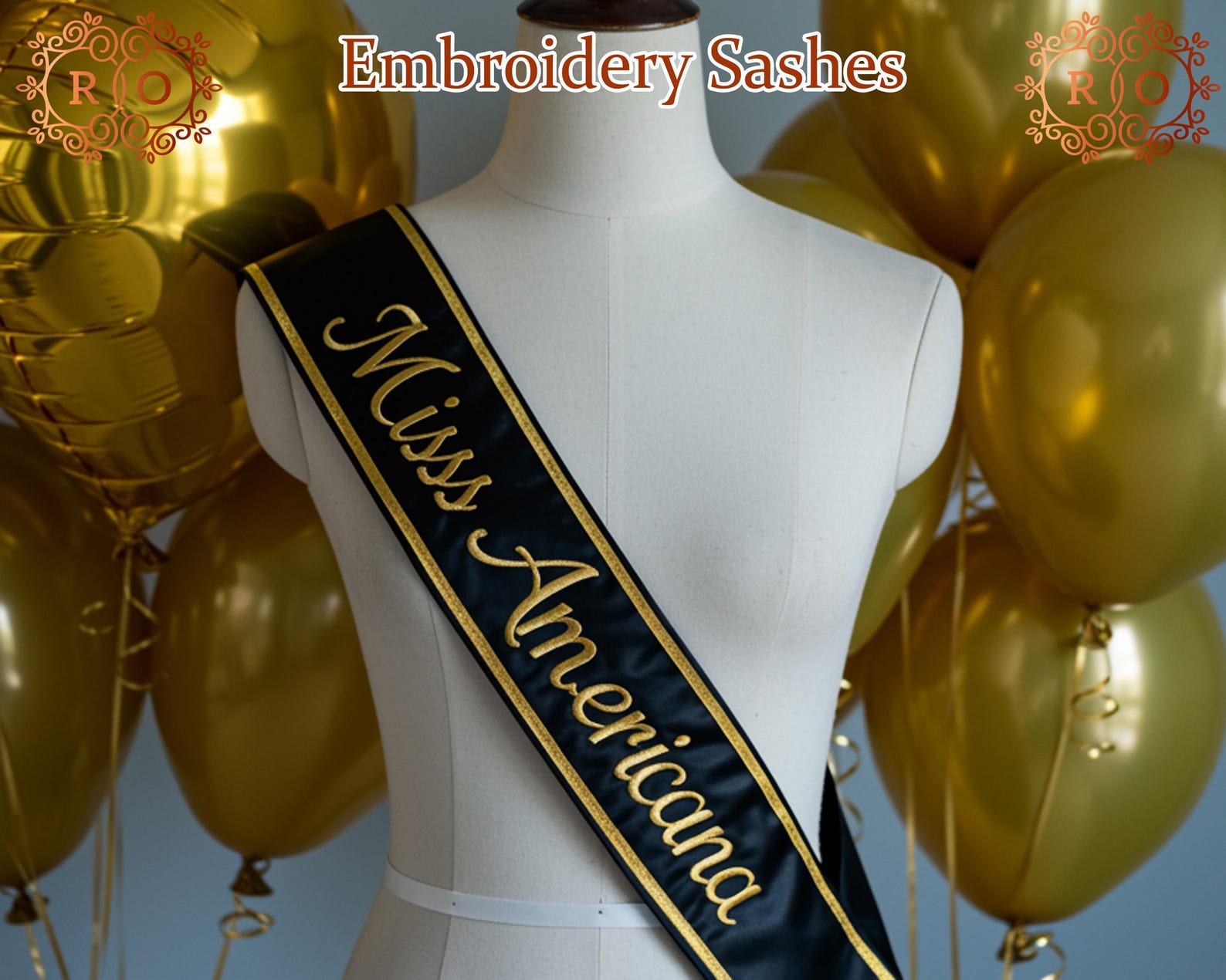 Custom Miss Americana Pageant Sash Personalized Embroidery Sash ...