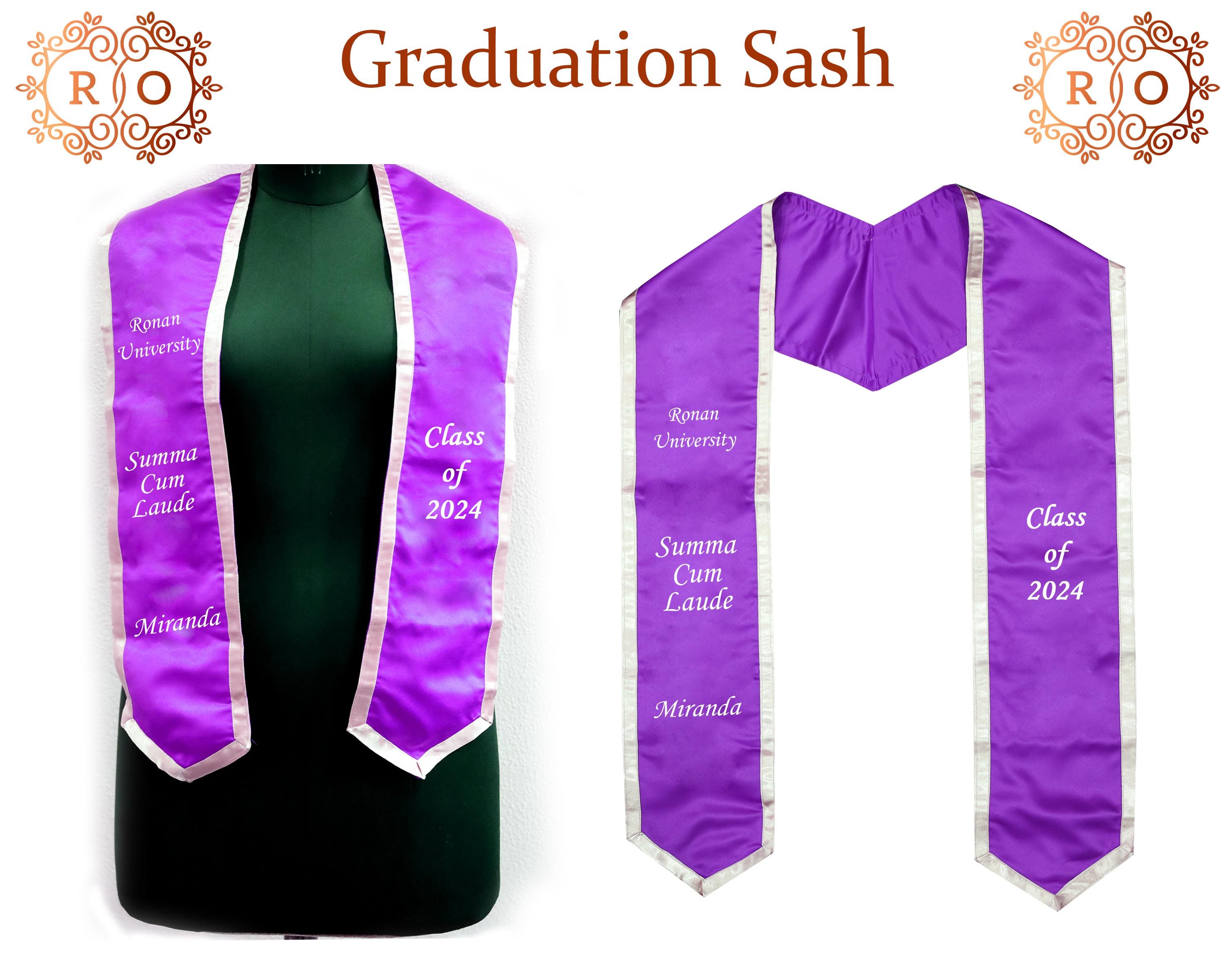 Personalized Graduation Sash Custom Graduation Sash Personalized Sash ...