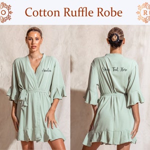 Ruffle Bridesmaid Robes Bridal Party Robes Set of Wedding Robe ...