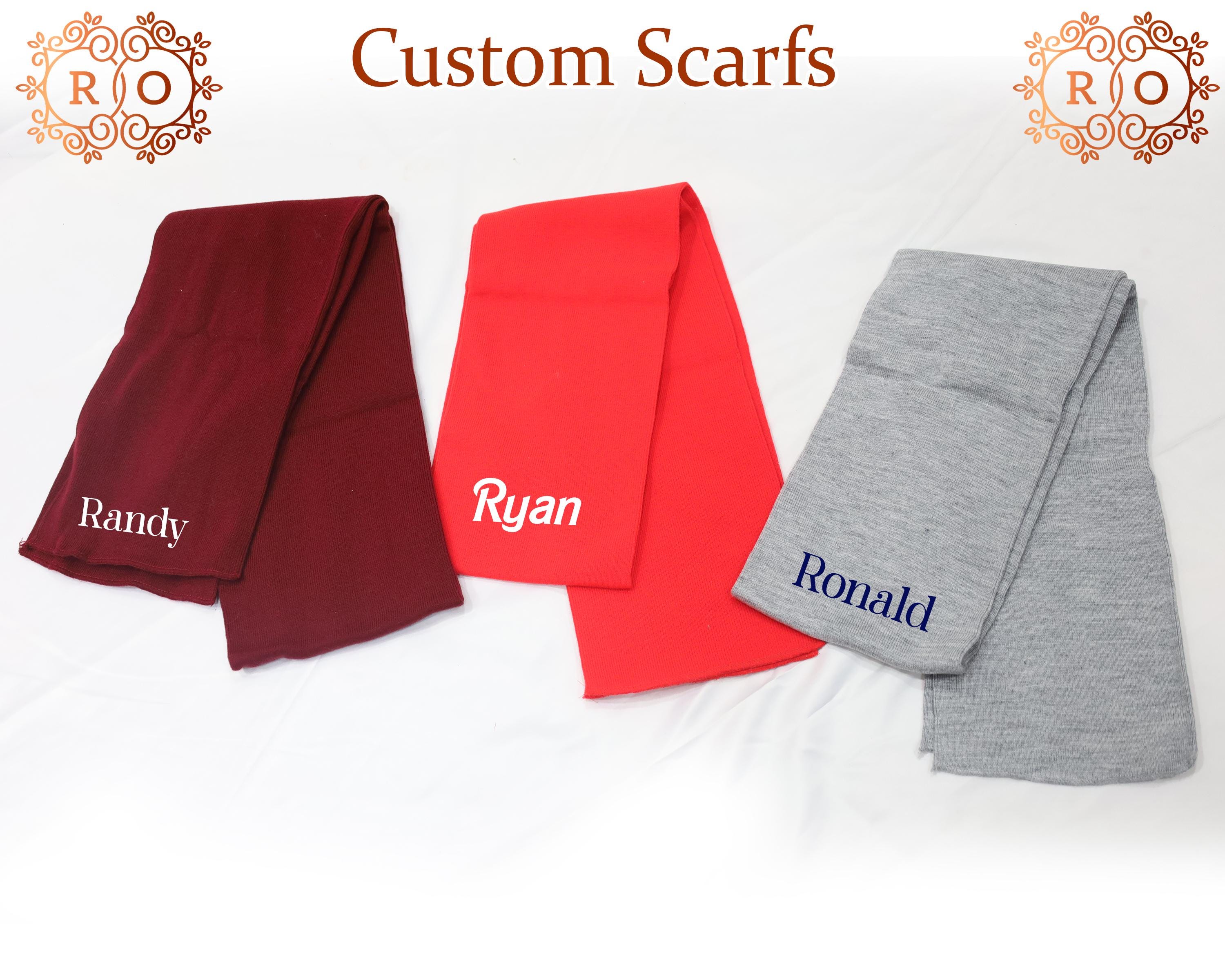 Personalized Xmas Scarf/scarves Neck Scarves, Winter Scarf/scarves ...
