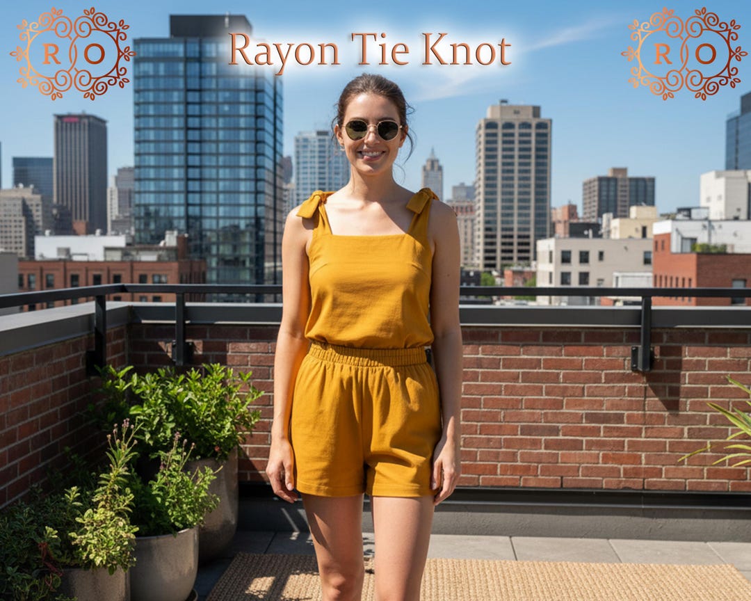 Women’s Plain Rayon Tie Knot Cami Soft Lightweight Sleeveless Summer ...